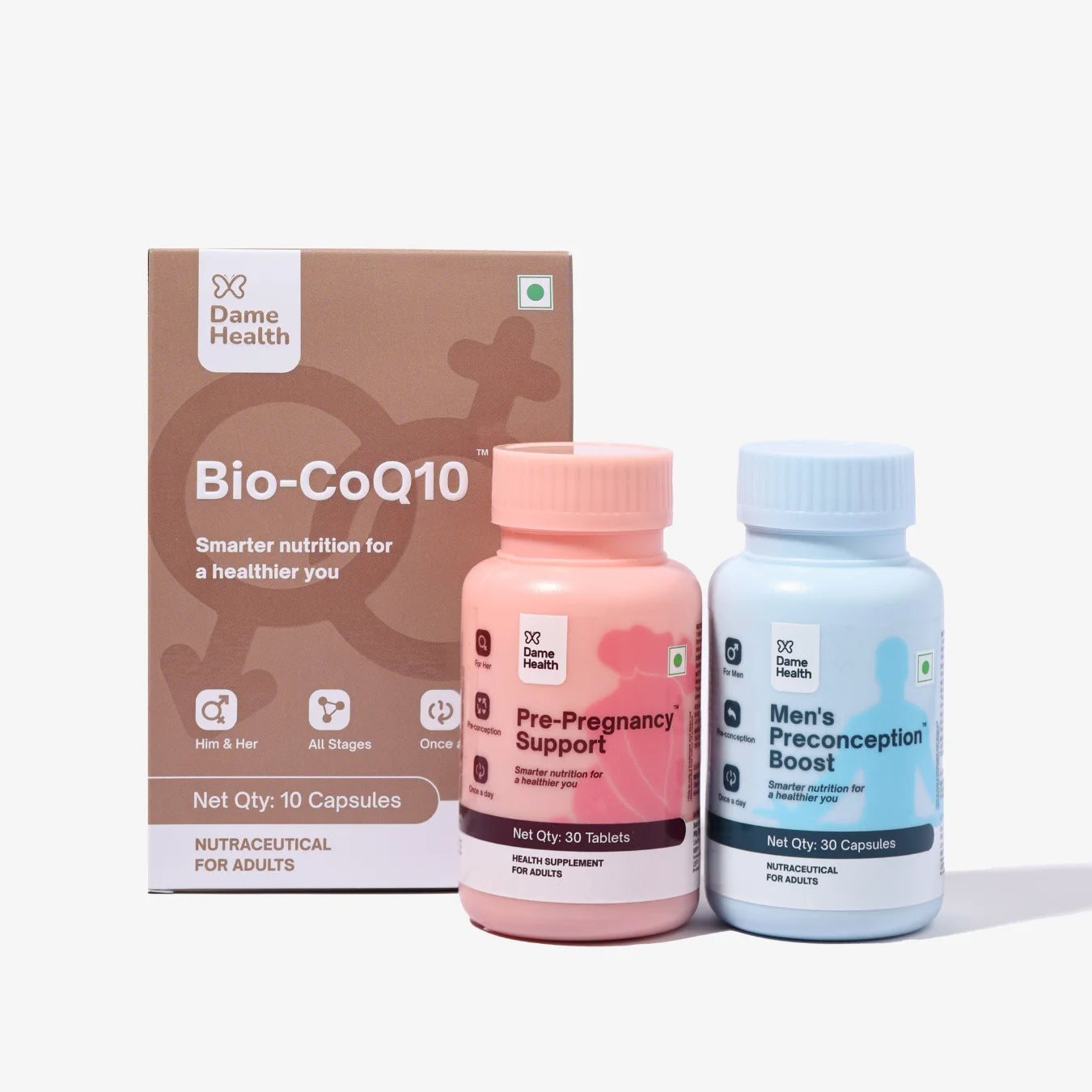 Complete Fertility Pack For Couples | Dame Health